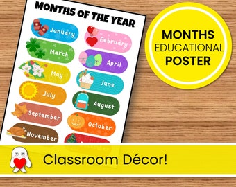 12 Months Chart - Etsy