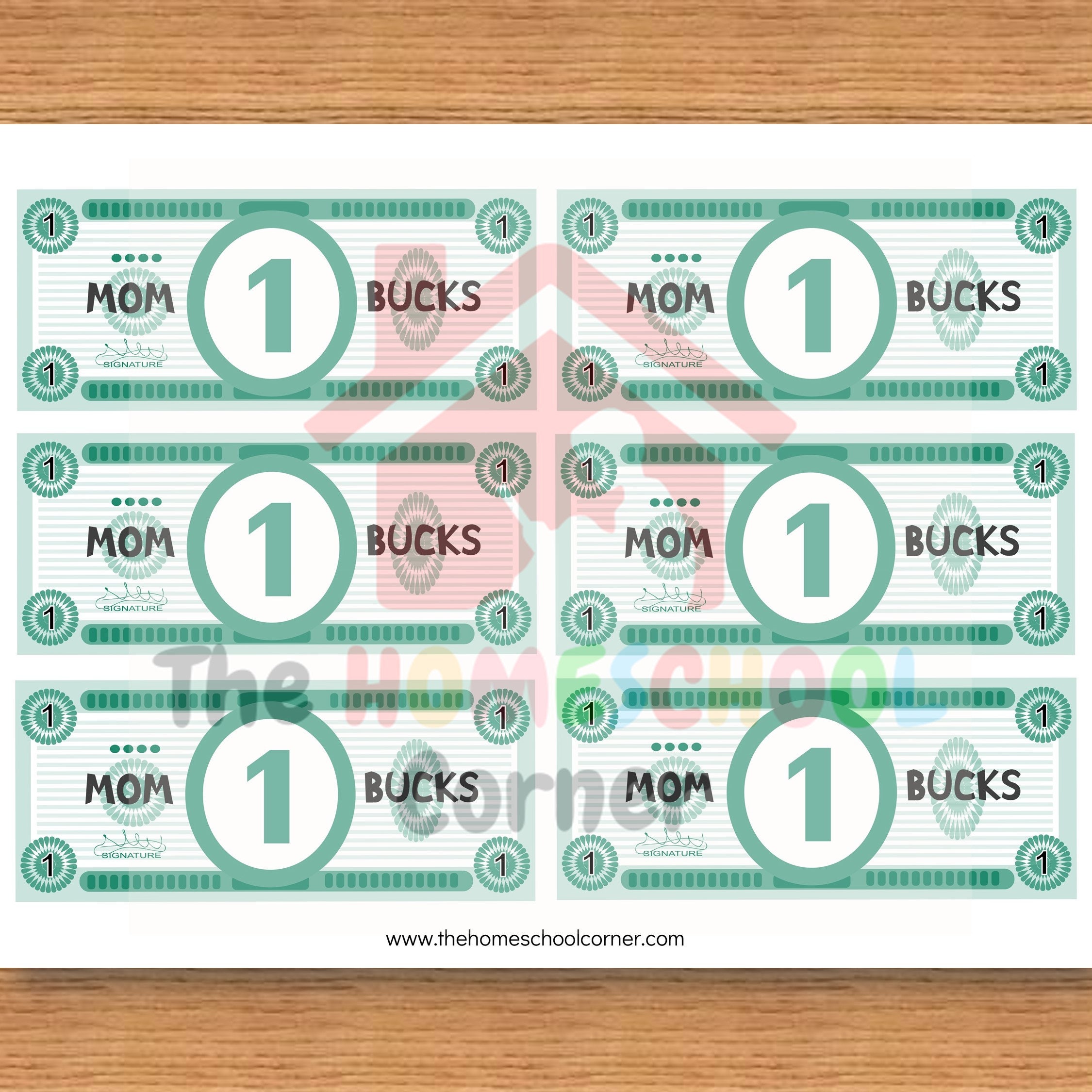 Mom Bucks Printable, Chore Chart Money, Reward System, Kids Behavior ...
