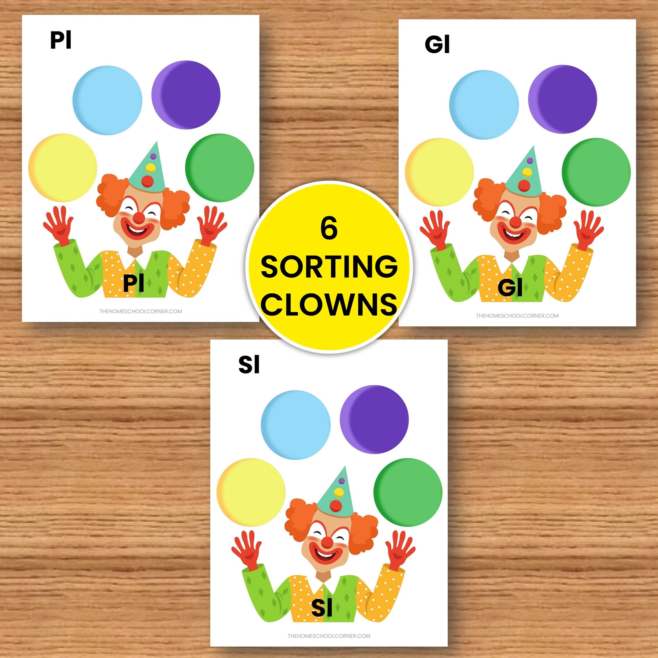 L-blends Sorting Activity: Clown Matching Game (PDF) - Etsy