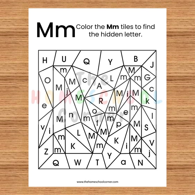 Alphabet I Spy, Find the Hidden Letter, Alphabet Worksheets for Kids ...