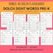 40 Printable Dolch Pre-k Sight Words Worksheets, Bonus Pre-k Sight Word ...