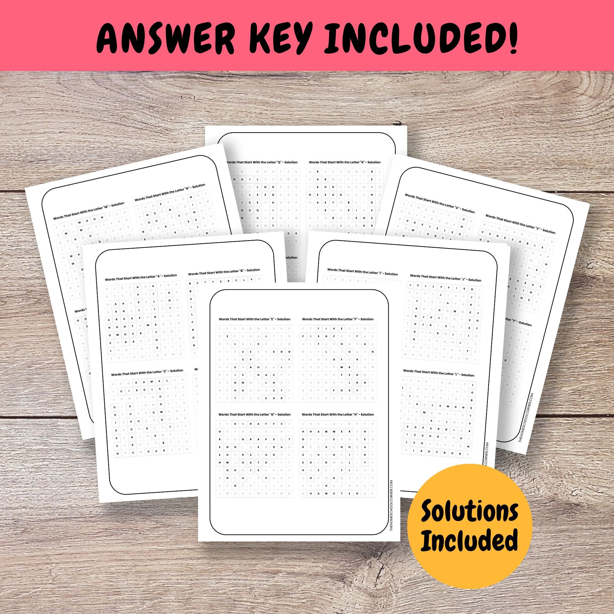 Back to School Alphabet Word Search Puzzle, Word Search Puzzle for Kids ...