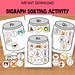 Digraph Sorting Activity Jars, Initial Consonant Digraphs Ph Wr Kn Qu ...