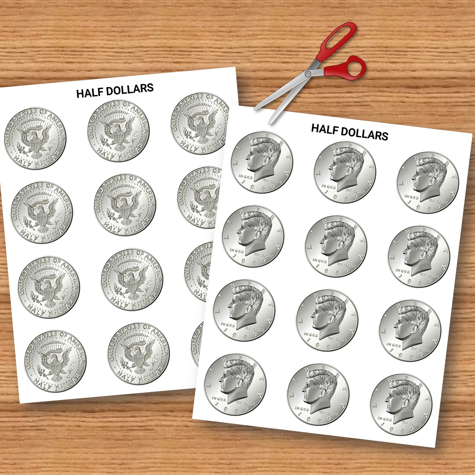 Printable Play Money Coins: US Currency Learning (PDF) - Etsy Canada