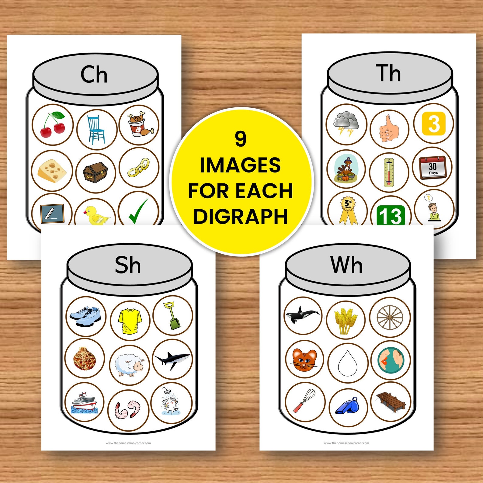 Digraph Sorting Activity: Initial Consonant Sounds, Homeschool ...