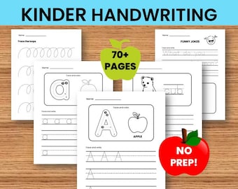 Alphabet Tracing Worksheets Printable for Kids Handwriting Practice ...