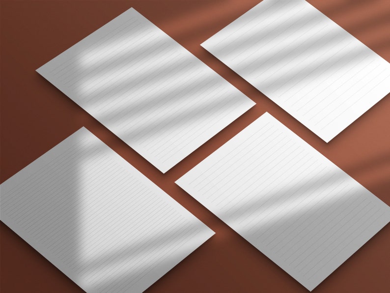 Printable Lined Paper PDF. Wide Ruled Paper. College Ruled Paper ...