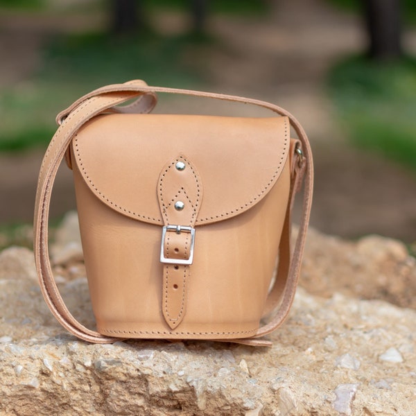 Mini Leather Crossbody Bag - Etsy