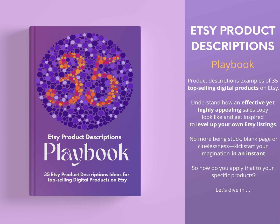 Etsy Product Descriptions Playbook | How to Sell on Etsy Successfully | Product Listing Template ...