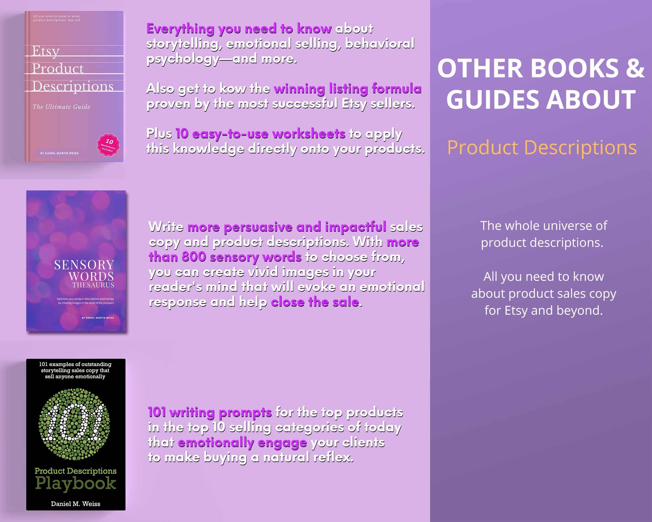 Etsy Product Descriptions Playbook How to Sell on Etsy Successfully Product Listing Template ...