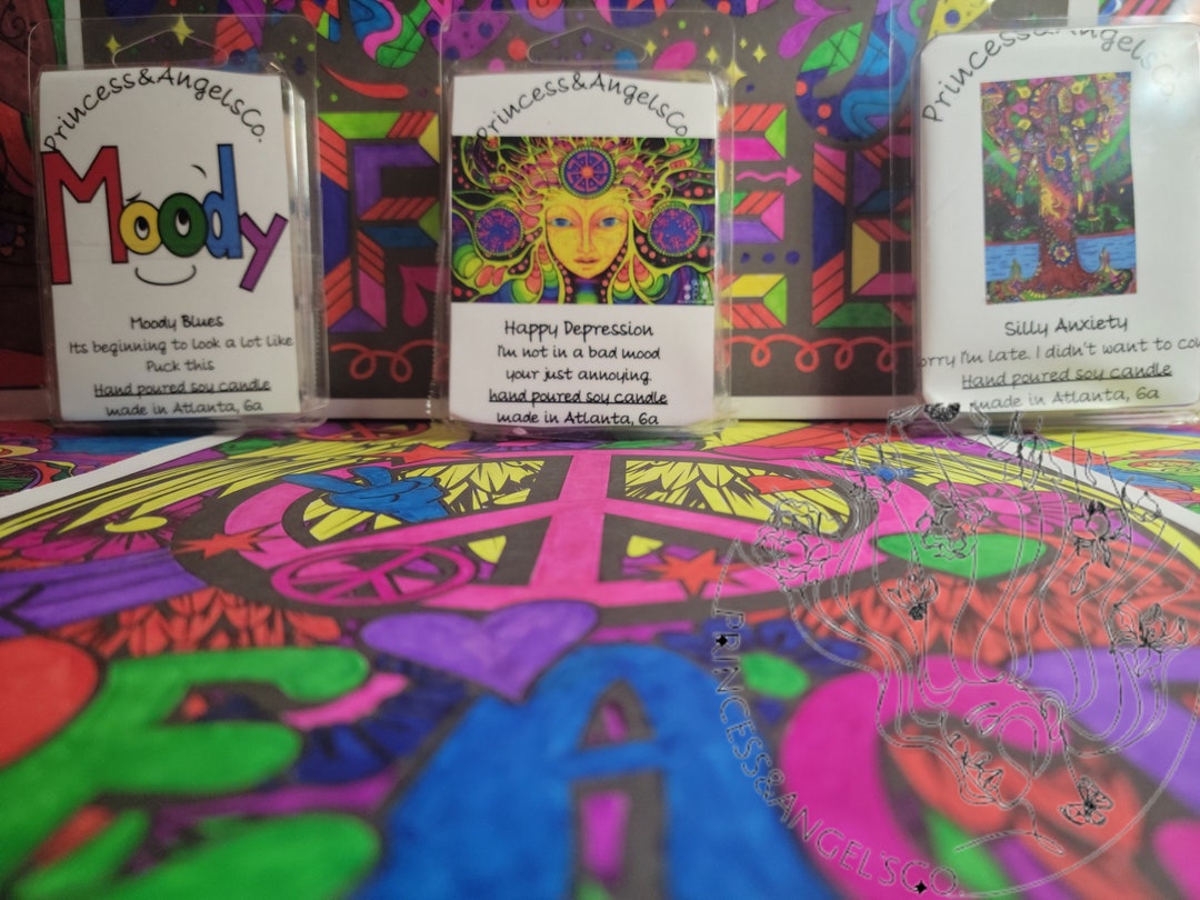 Happy Depression, Silly Anxiety, Mood Blues - Etsy