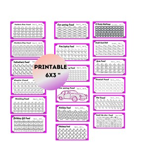A6 Saving Trackers, Dark Pink Printable A6 Saving Challenge, A6 Cash ...