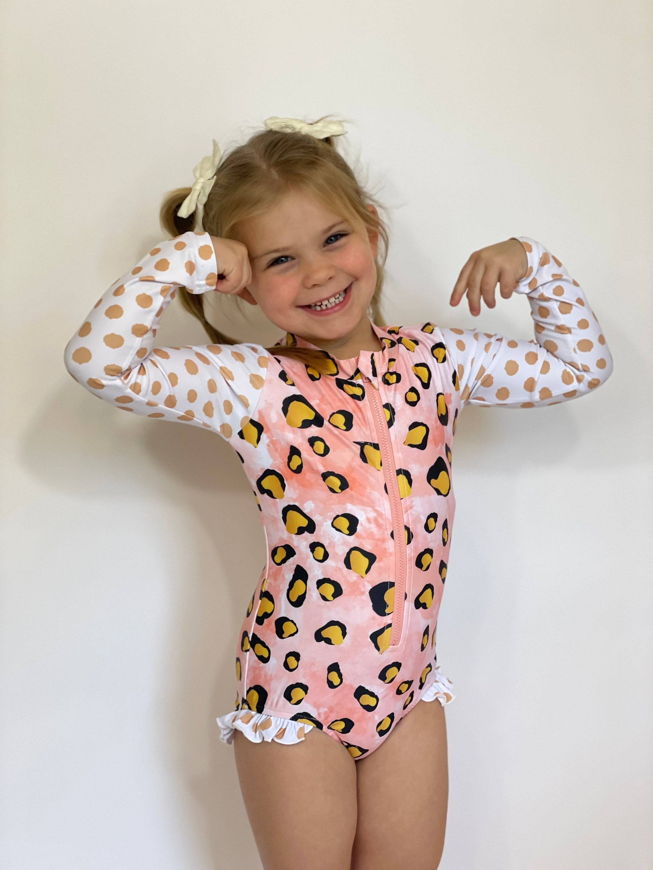 Pink Leopard Swimsuit - Etsy