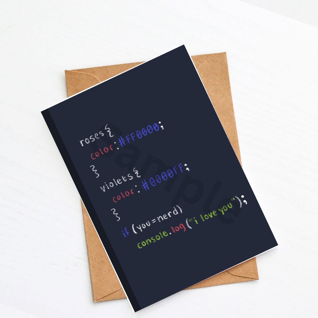 Nerdy Tech Printable Valentine’s Day Card - Etsy