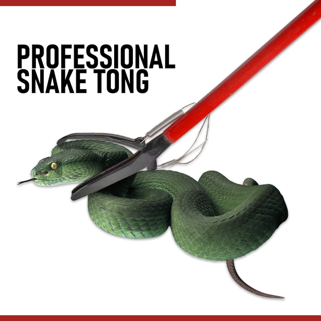 Snake Grabber Tool 72 Red Heavy Duty Foldable Stainless Steel Catcher ...