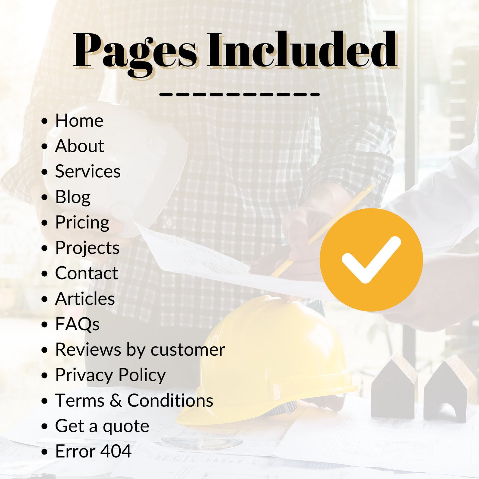 Constructit Squarespace Template, Squarespace 7.1 Website, Squarespace Template Construction - Etsy
