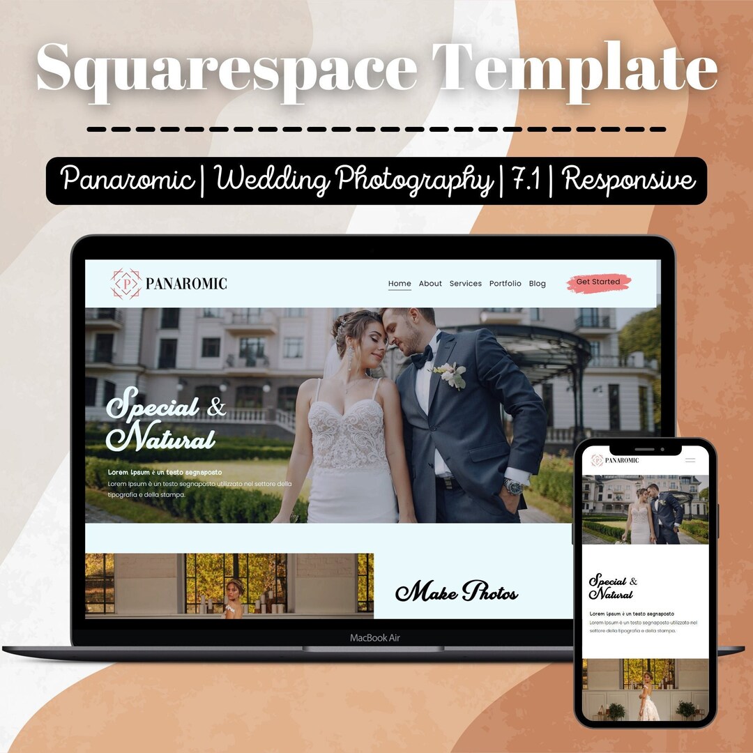 Modern Photography Squarespace Template | Squarespace 7.1 | Wedding ...