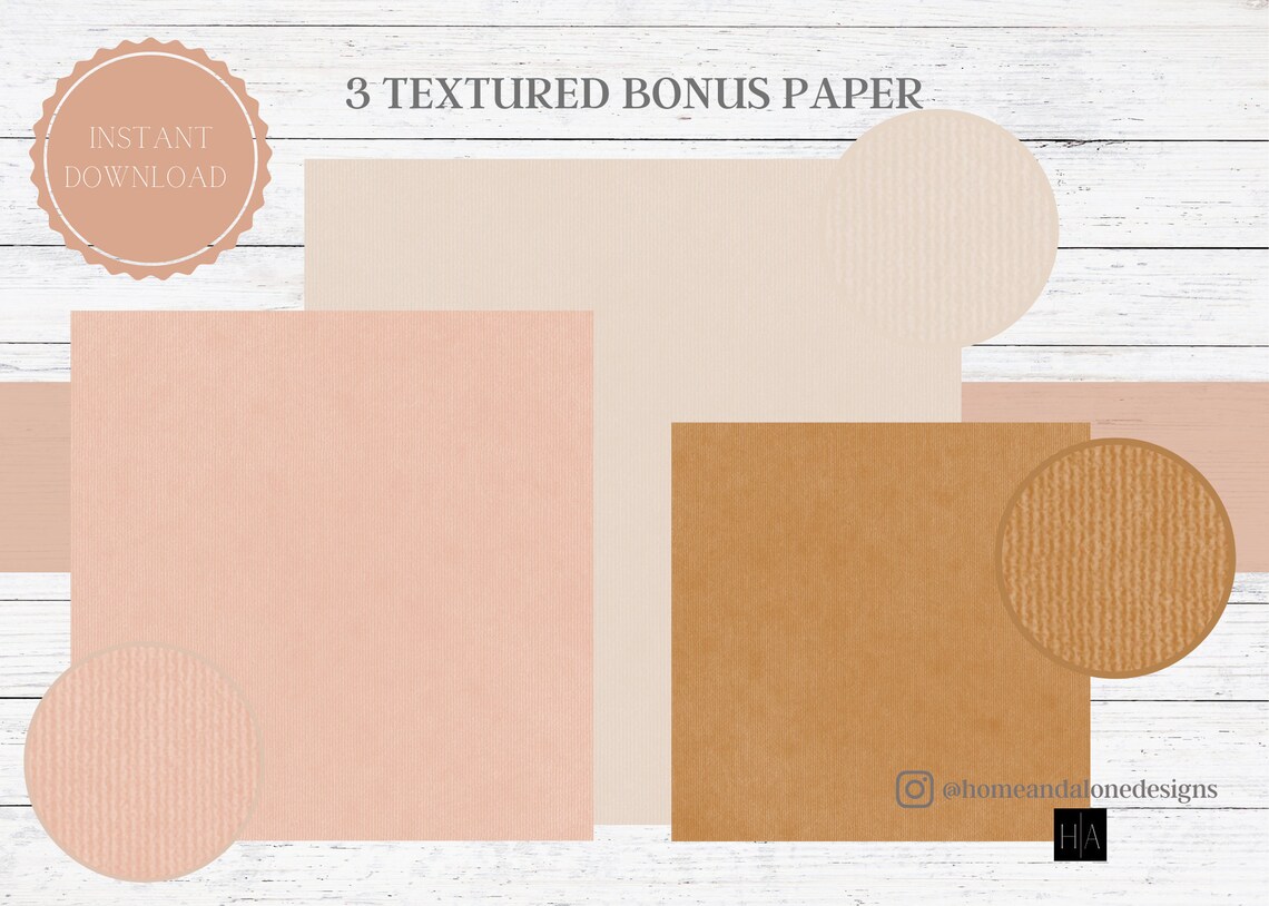 14 Boho Digital Papers Boho Scrapbook Paper Boho - Etsy