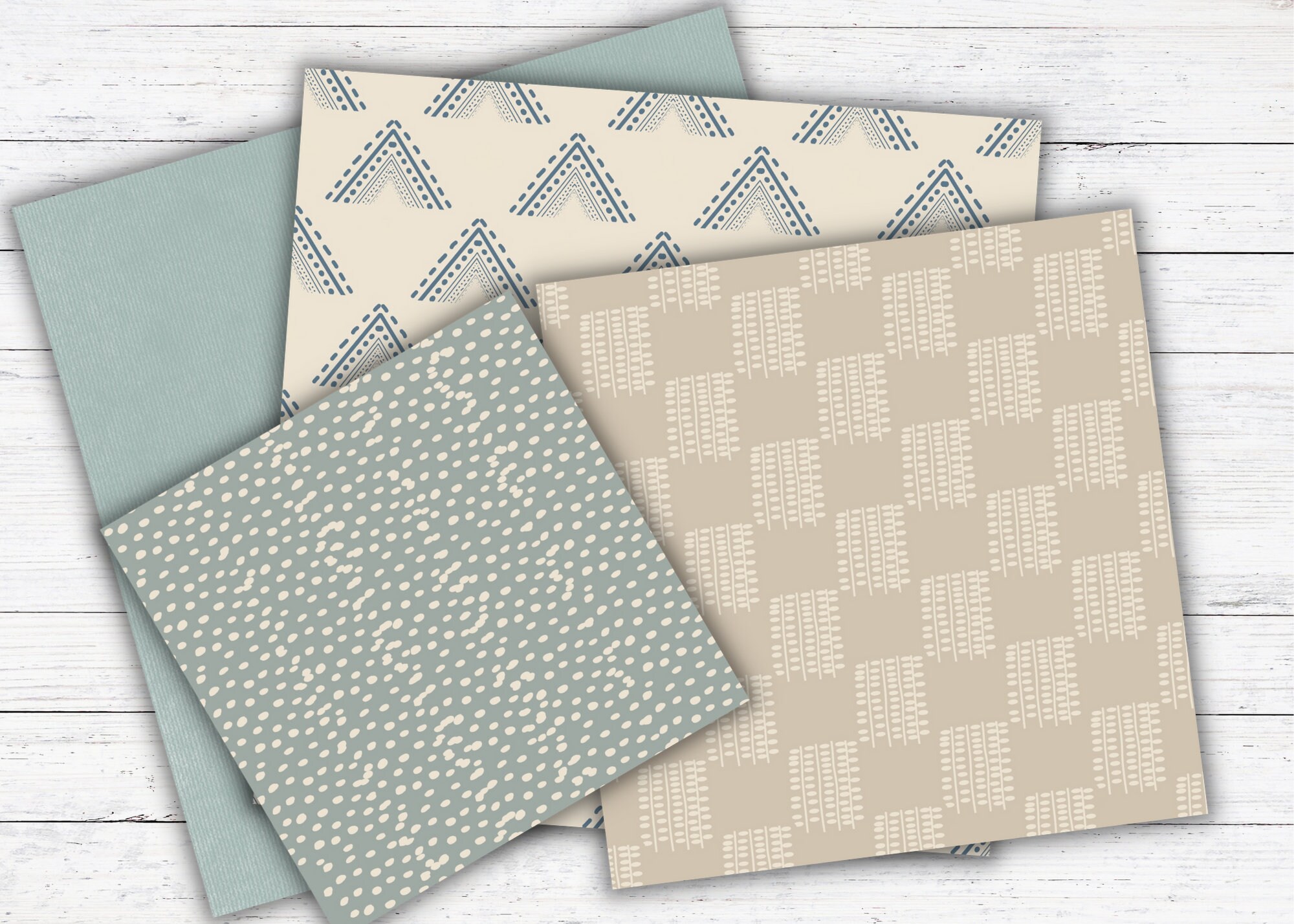 14 Boho Digital Papers Boho Scrapbook Paper Boho - Etsy