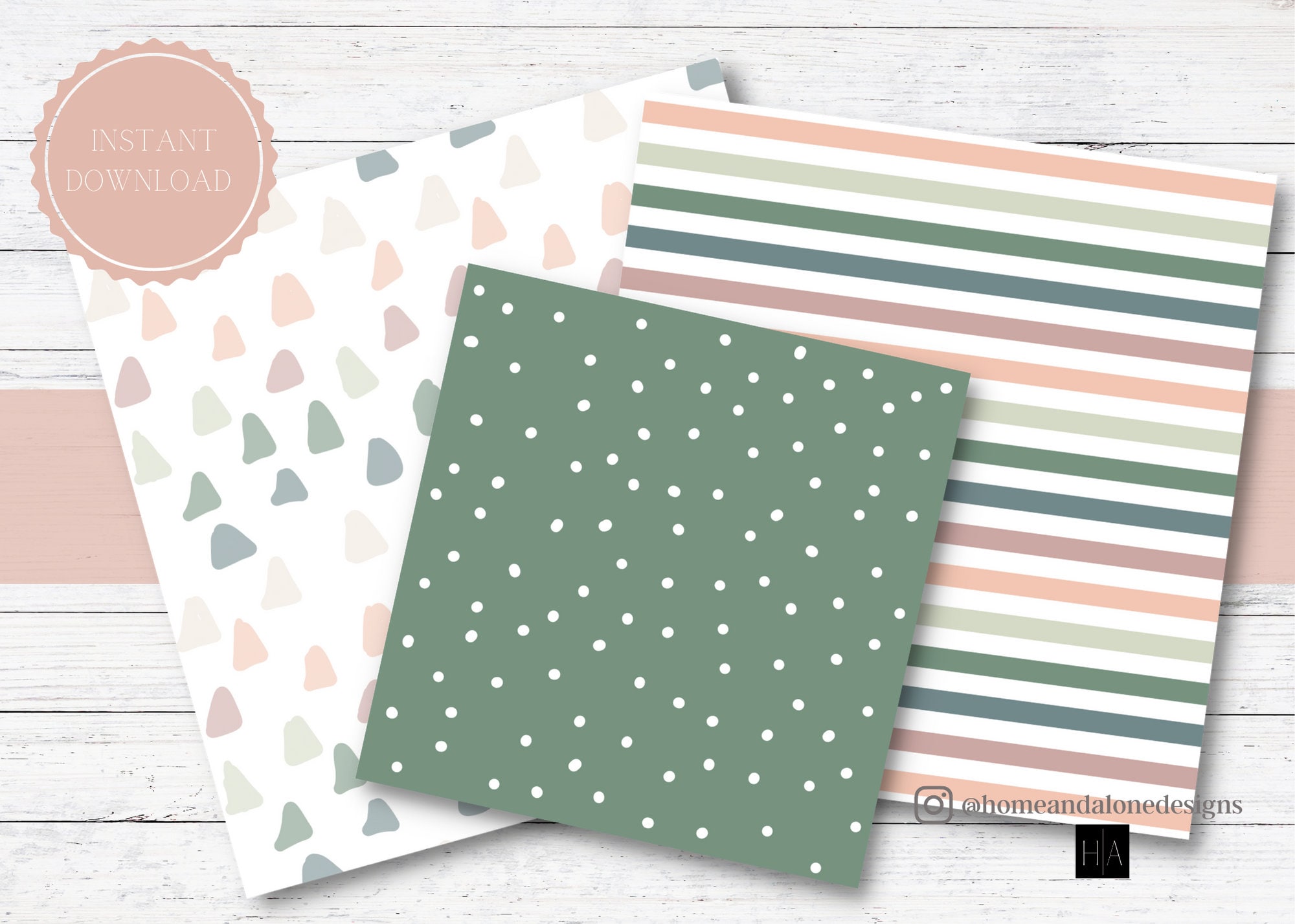 14 Boho Digital Papers, Boho Scrapbook Paper, Boho Backgrounds, Boho ...