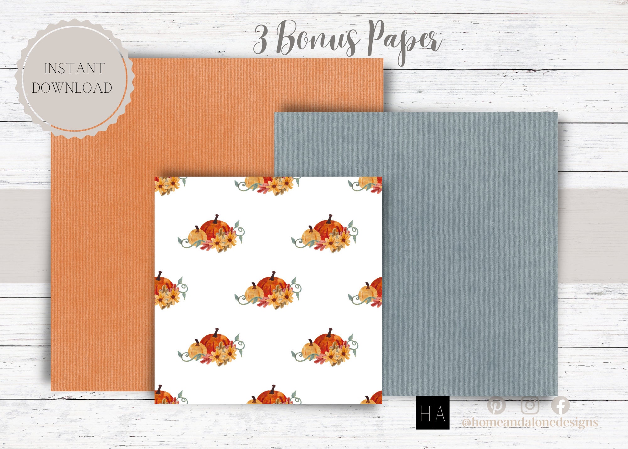 14 Fall Digital Papers, Fall Scrapbook Paper, Fall Backgrounds ...