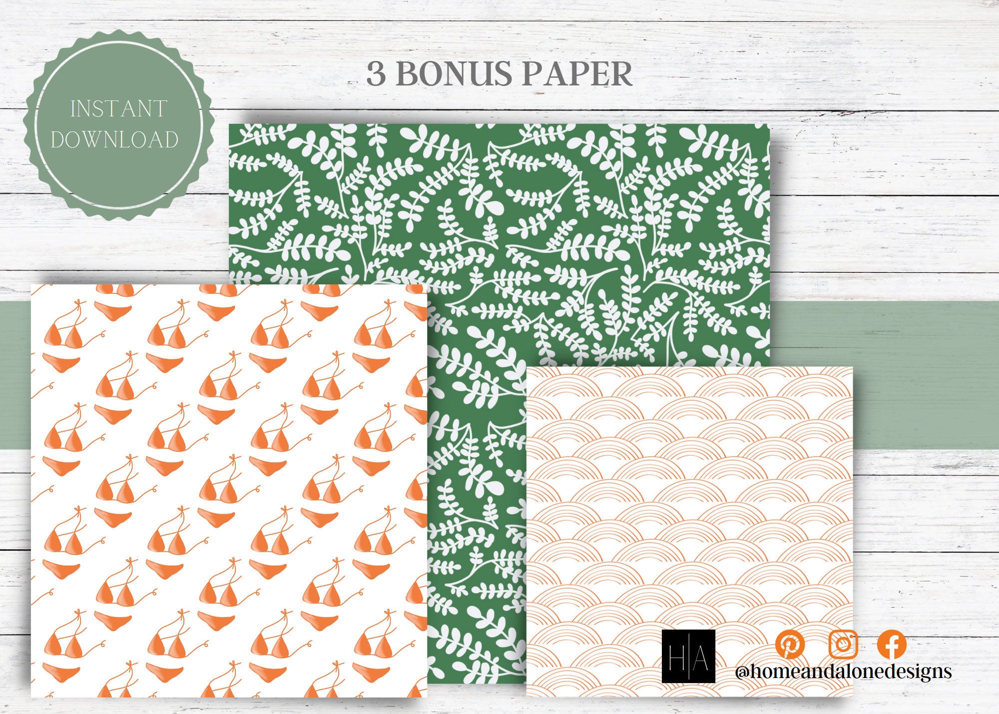 Digital Papers, Orange Scrapbook Paper, Orange Backgrounds, Digital ...