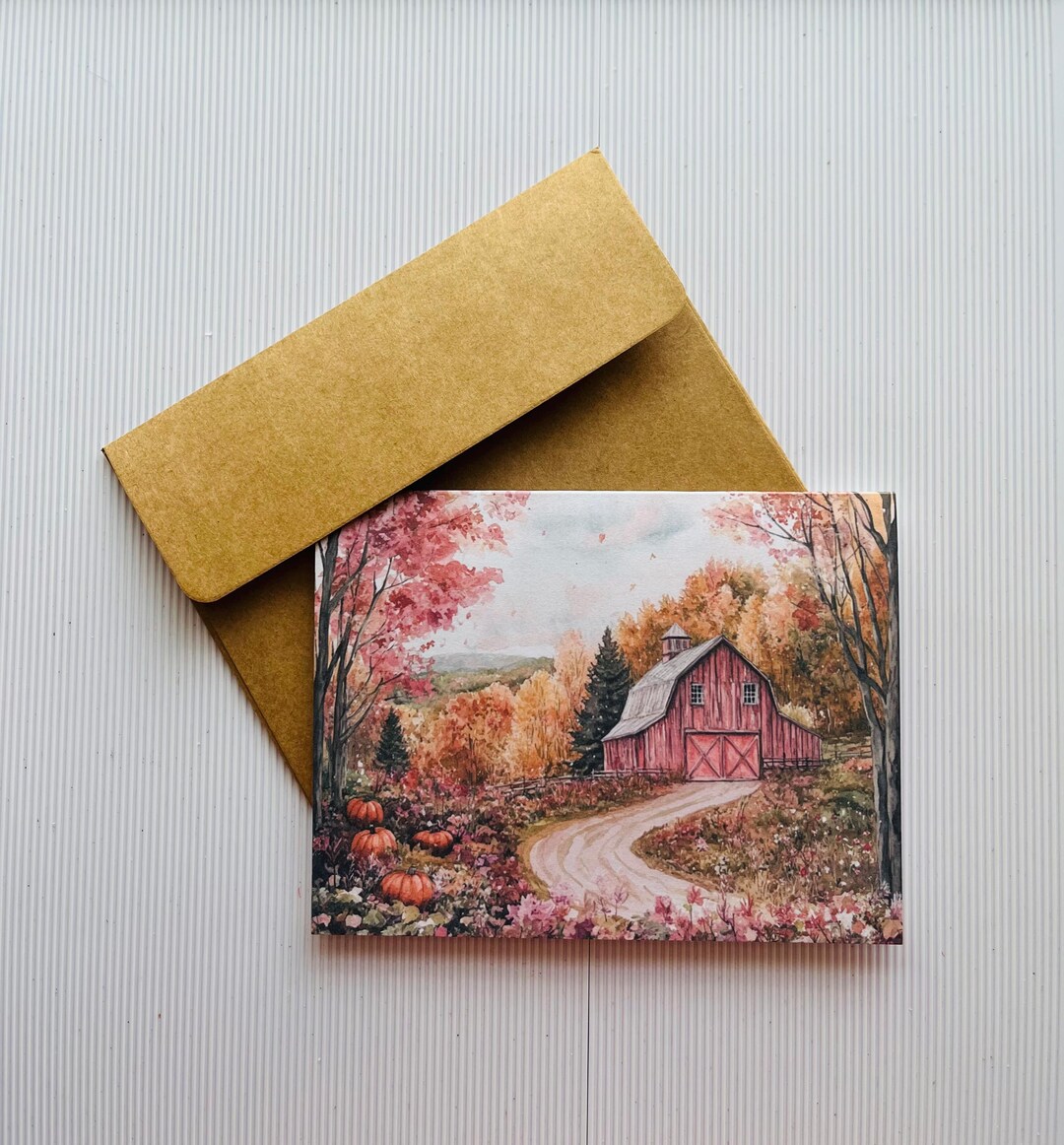 Fall Note Cards, Autumn Note Cards, Note Cards With Envelopes, Blank ...