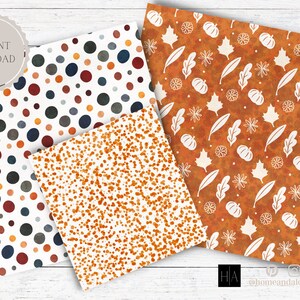 14 Fall Digital Papers, Fall Scrapbook Paper, Fall Backgrounds ...