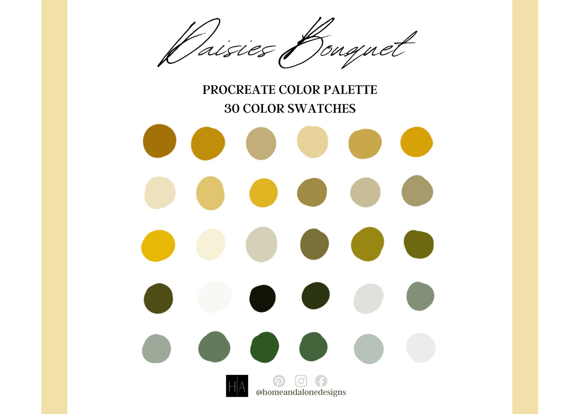 Daisy Color Palette - Etsy