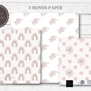 14 Boho Digital Papers, Boho Scrapbook Paper, Boho Backgrounds, Boho ...