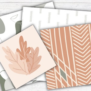 14 Boho Digital Papers, Boho Scrapbook Paper, Boho Backgrounds, Boho ...