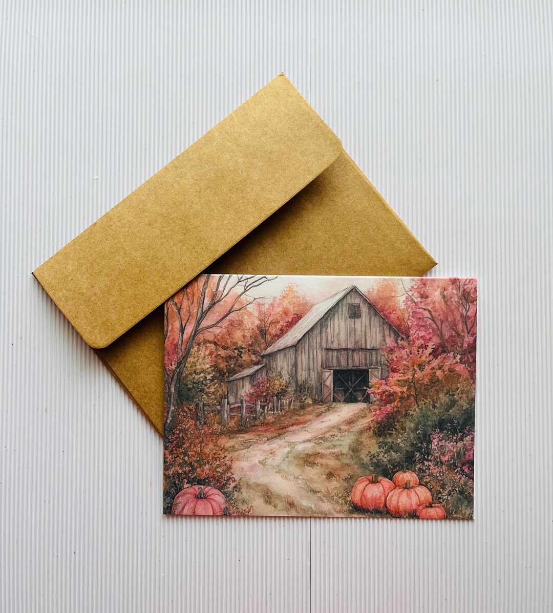 Fall Note Cards, Autumn Note Cards, Note Cards With Envelopes, Blank ...