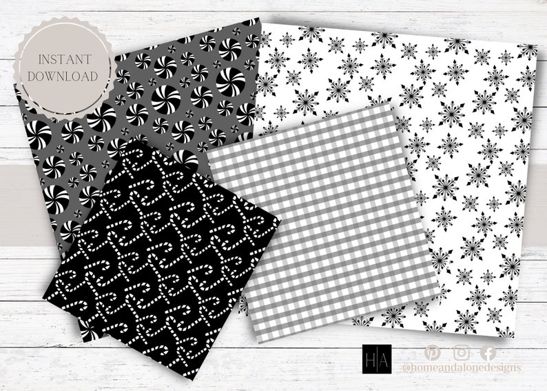 14 Christmas Digital Papers, Christmas Scrapbook Paper, Backgrounds ...