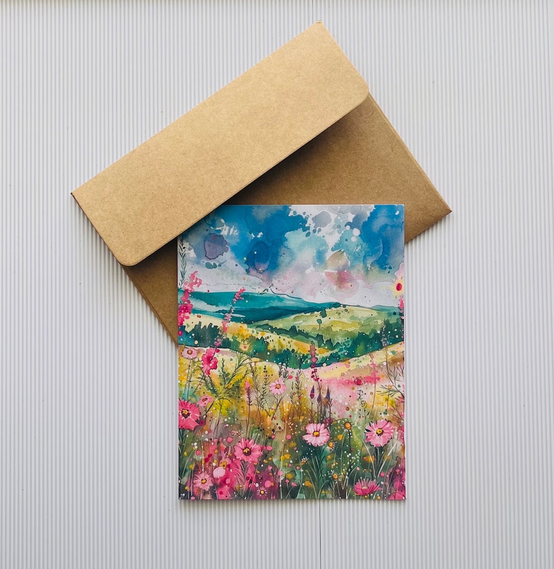 Wildflowers Field Note Cards, Wildflowers Note Cards, Note Cards With ...