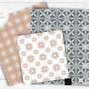 Digital Papers, Boho Scrapbook Paper, Boho Backgrounds, Boho Patterns ...