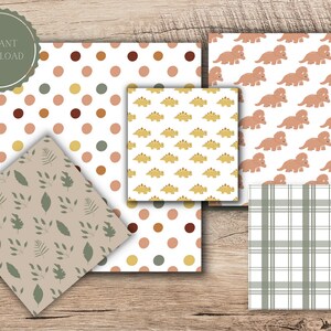 Dinosaur Digital Paper, Dino Digital Paper, Dinosaur Wall Paper ...