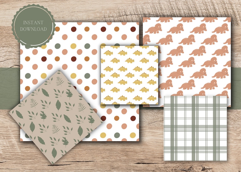 Dinosaur Digital Paper, Dino Digital Paper, Dinosaur Wall Paper ...