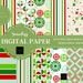 14 Christmas Digital Papers, Christmas Scrapbook Paper, Backgrounds ...