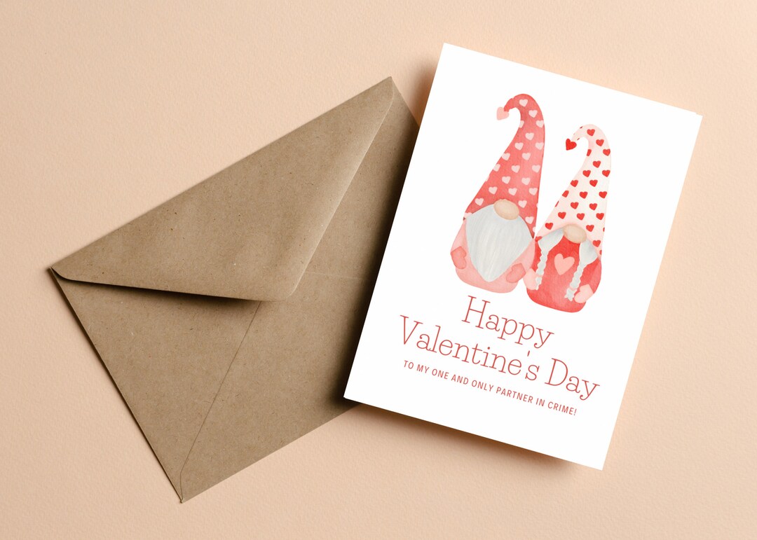 Valentines Day Card, Cute Note Card, I Love You Card, Valentines Card ...