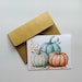 Fall Note Cards, Pumpkin Note Cards, Autumn Note Cards, Note Cards With ...