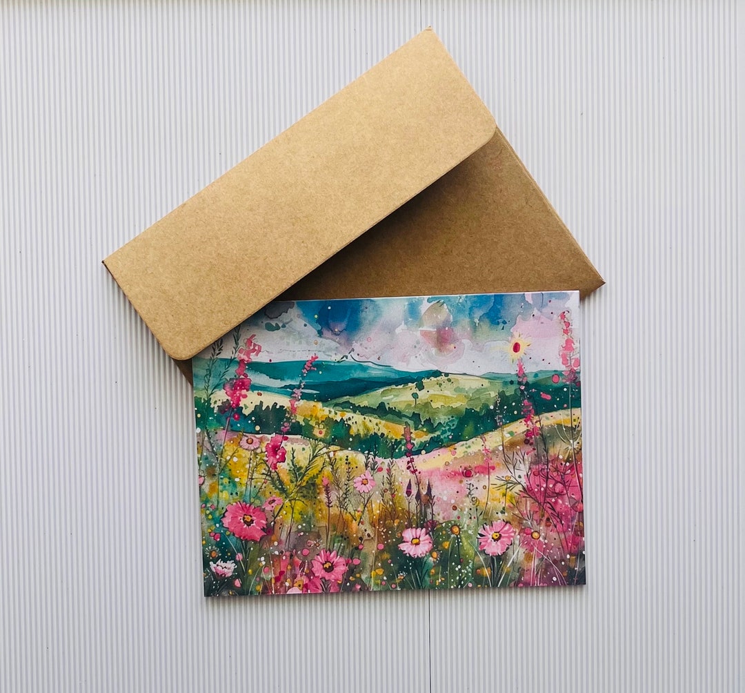 Wildflowers Field Note Cards, Wildflowers Note Cards, Note Cards With ...