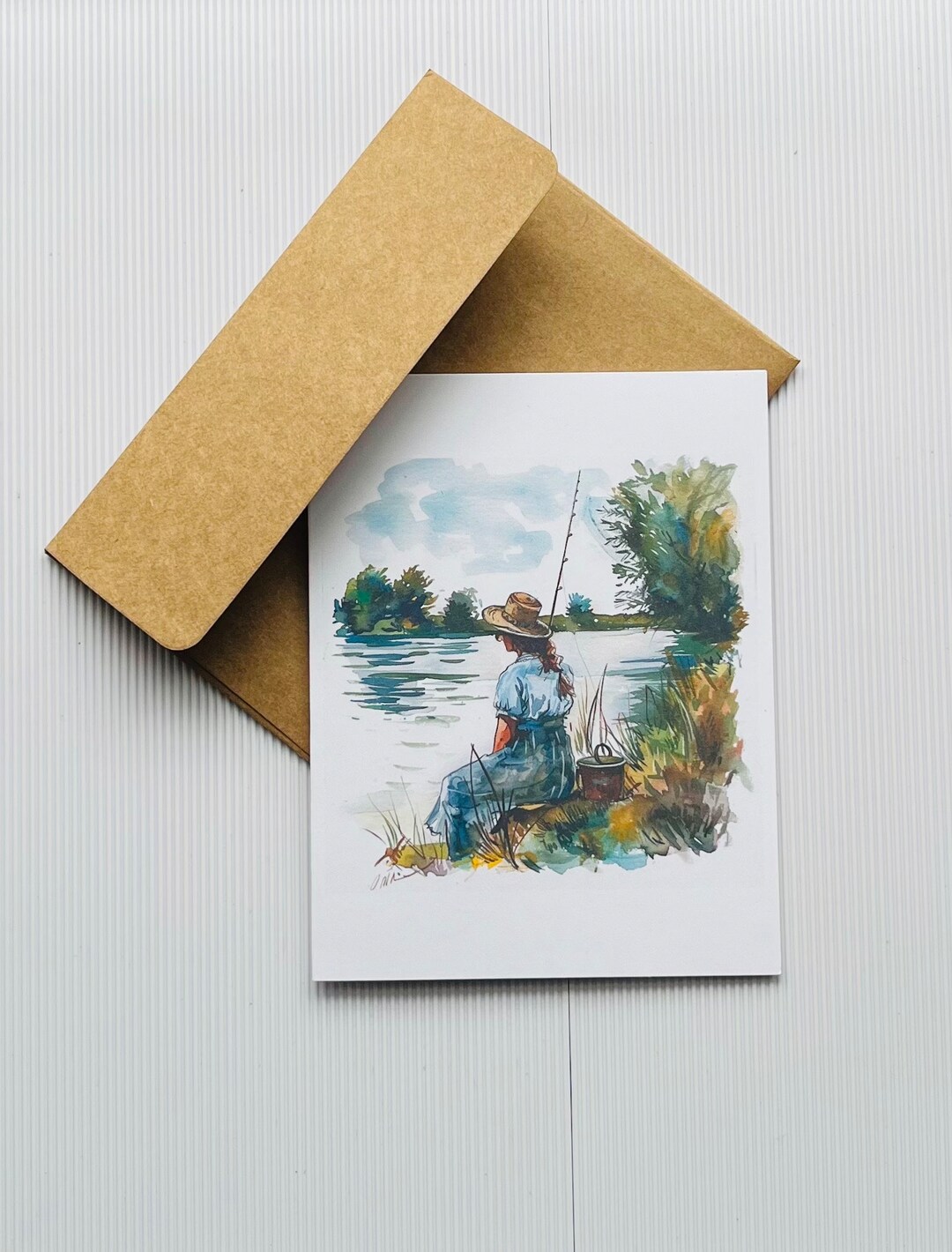 Summer Note Cards, River Side Note Cards, Note Cards With Envelopes ...