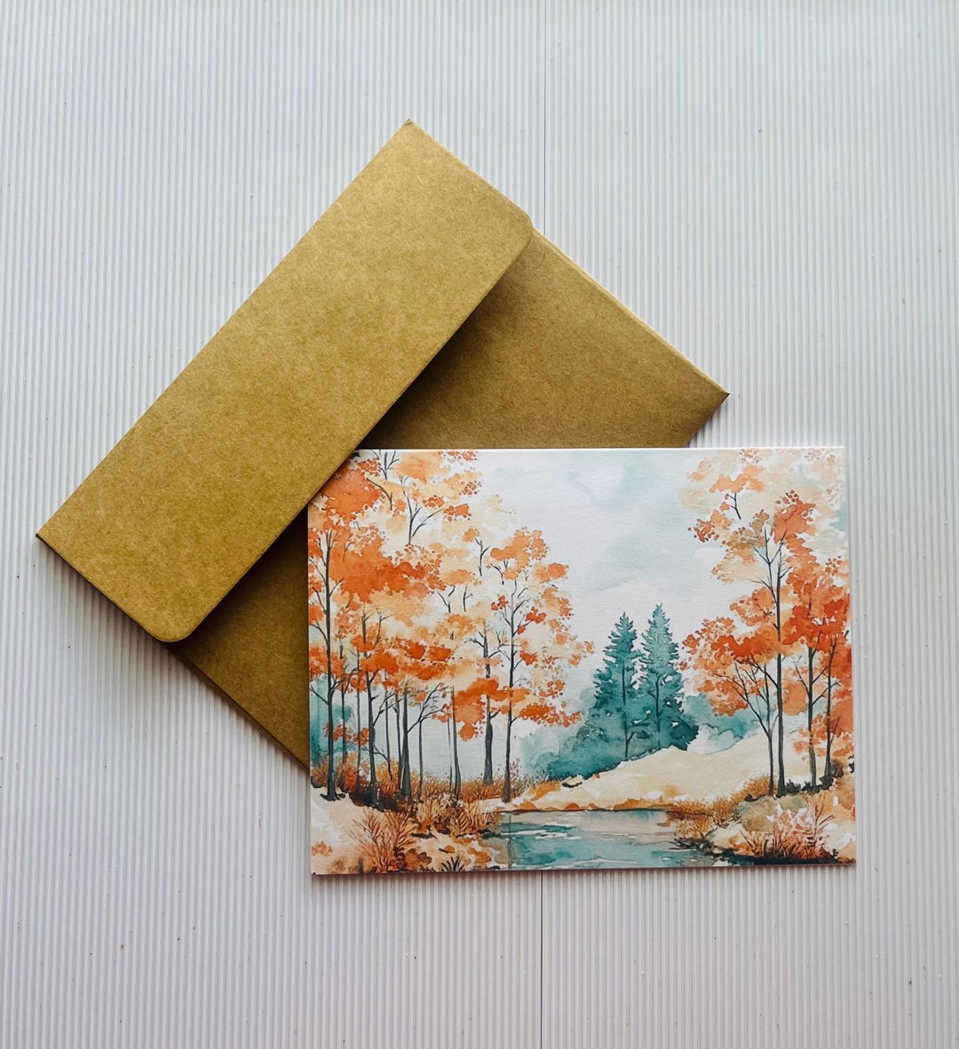 Fall Note Cards, Autumn Note Cards, Note Cards With Envelopes, Blank ...