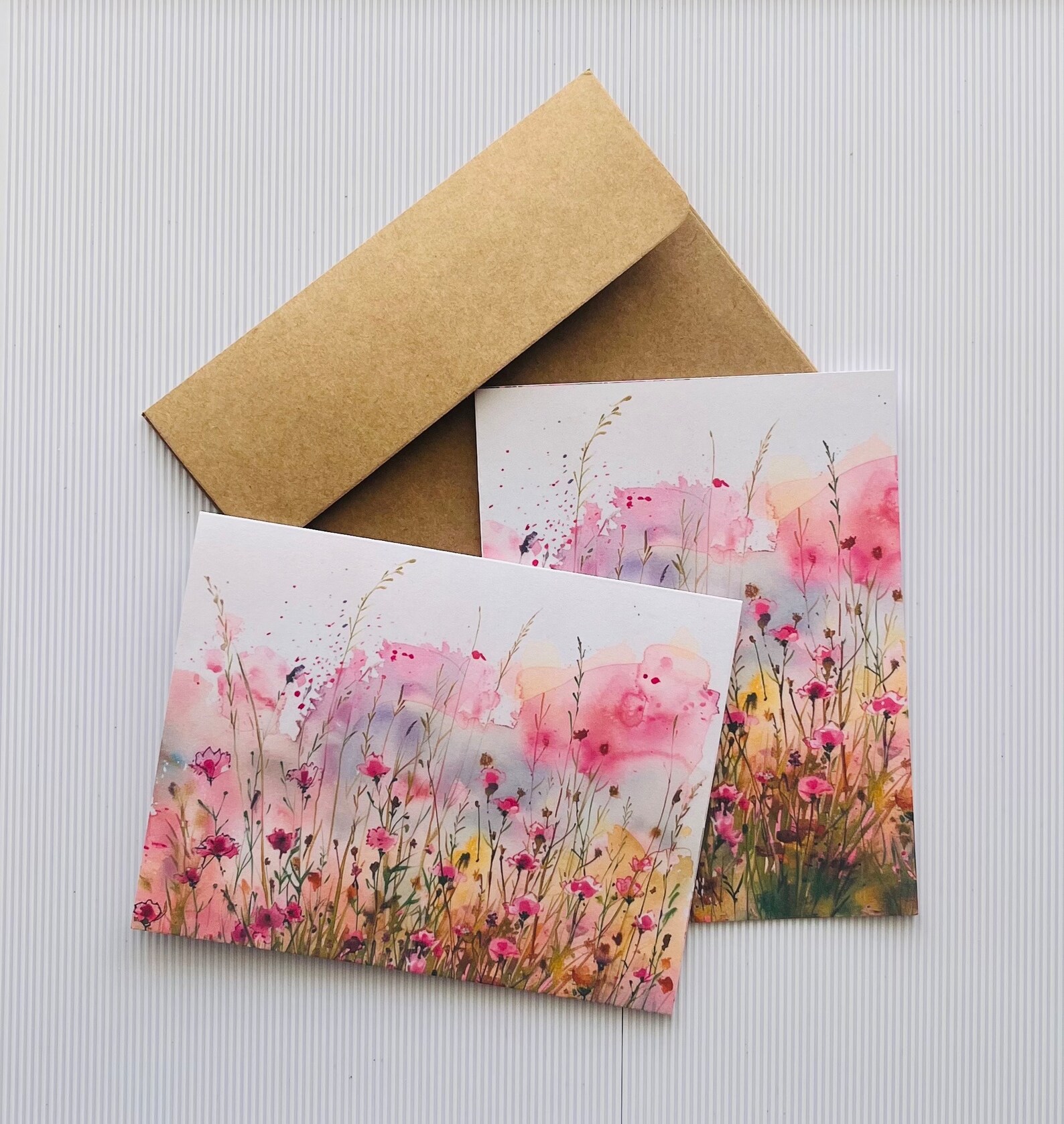 Wildflowers Field Note Cards, Wildflowers Note Cards, Note Cards With ...