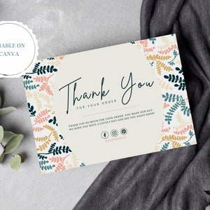 Business Thank You Template, Thank You Template, Editable Thank You ...