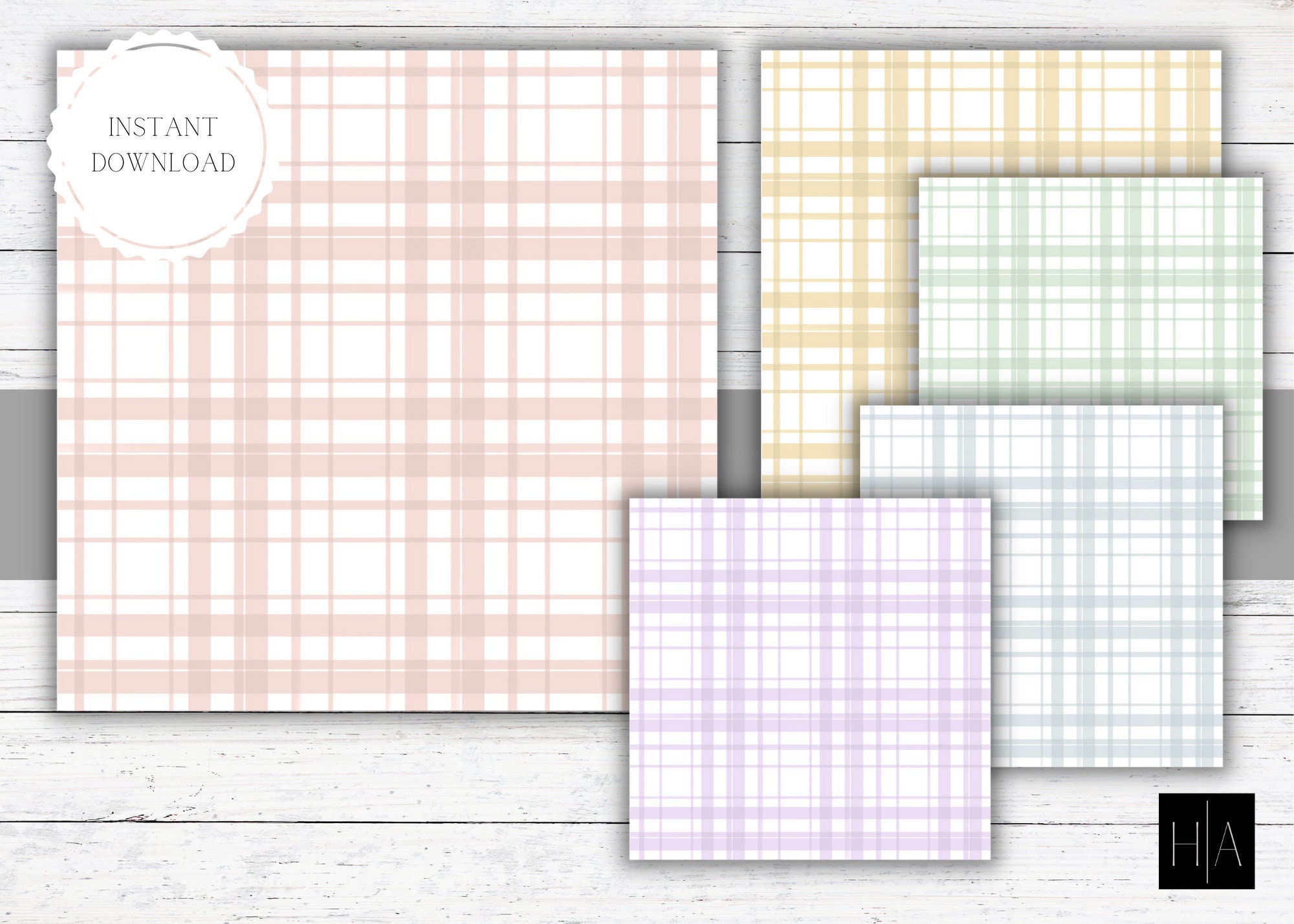 Pastel Color Digital Paper - Etsy