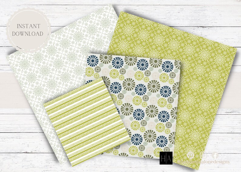 14 Christmas Digital Papers, Christmas Scrapbook Paper, Backgrounds ...