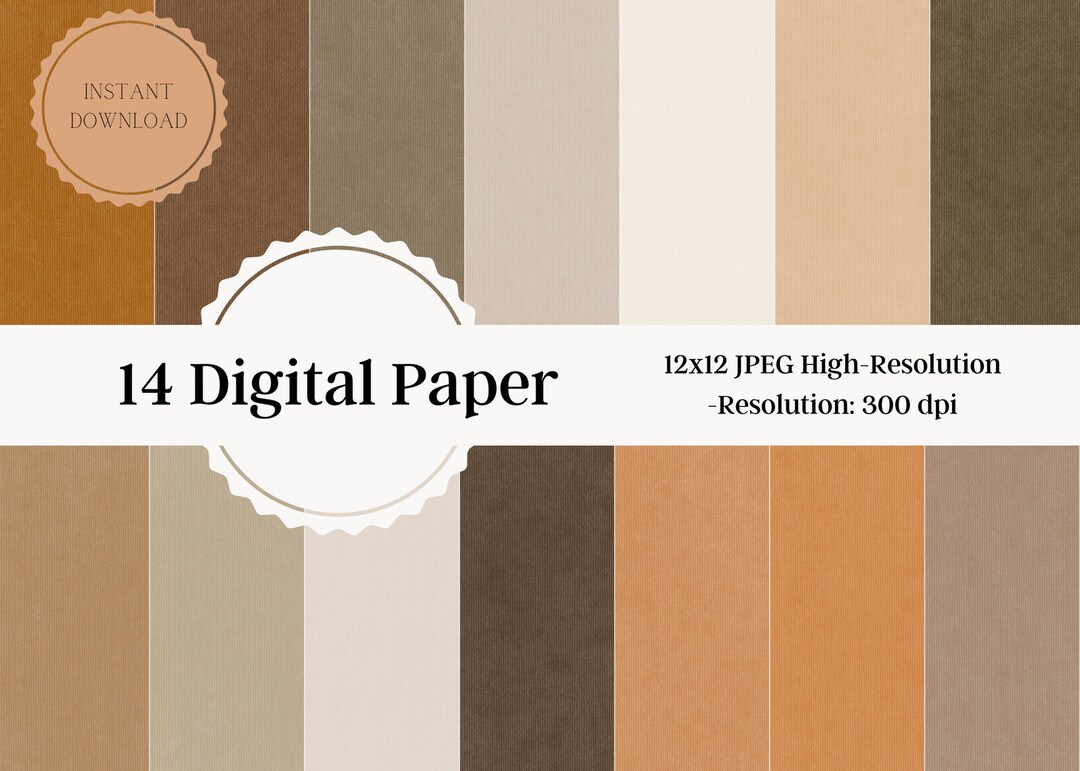Boho Digital Paper Pack, Digital Paper, Boho Digital Paper, Instant ...