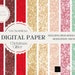 14 Christmas Glitter Digital Papers, Glitter Scrapbook Paper, Glitter ...