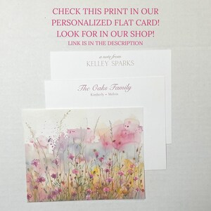 Wildflowers Field Note Cards, Wildflowers Note Cards, Note Cards With ...